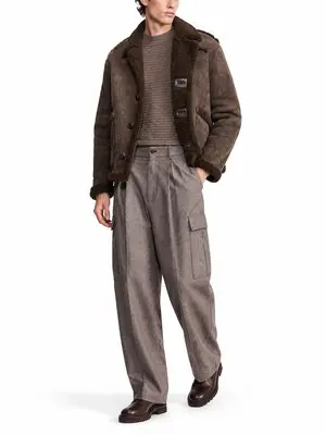 Giorgio Armani Virgin Wool Crewneck Sweater
