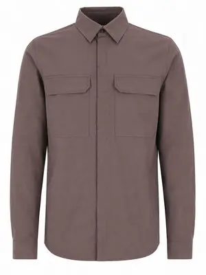 Rick Owens Camicia "work" In Popeline - Brown