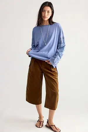 TRICIA FIX Applique Long Sleeve Top