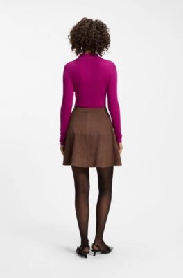 Hugo Suede A-line Skirt