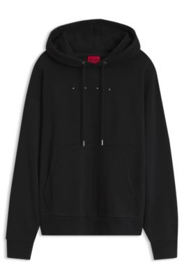 Hugo Oversized Logo Print Hoodie