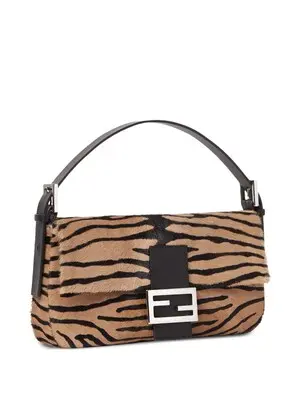 Fendi Baguette Leather Shoulder Bag