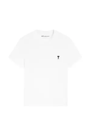 AMI Paris De Coeur Cotton T-shirt - White