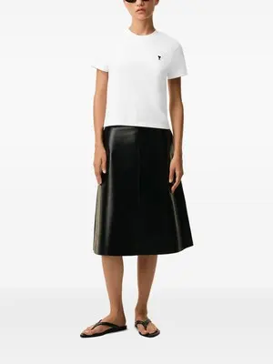AMI Paris De Coeur Cotton T-shirt - White