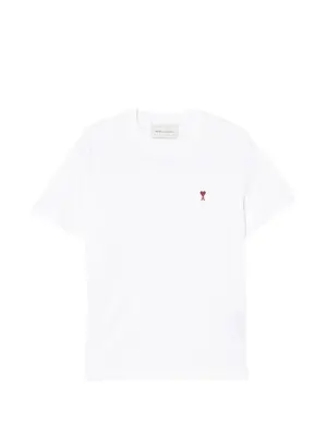 AMI Paris De Coeur Cotton T-shirt - White