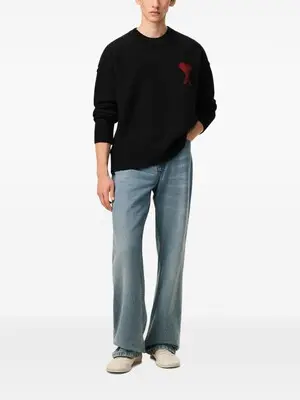 AMI Paris De Coeur Wool Crewneck Sweater