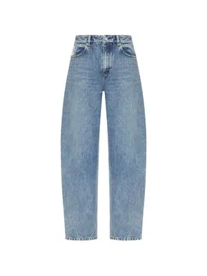 Alaïa Round Denim Jeans - Blue