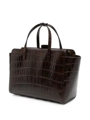 HIDESINS Medium Flap Leather Tote - Brown