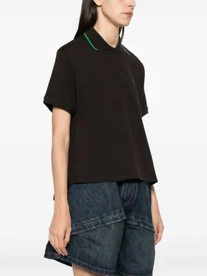 Loewe Anagram Cotton Polo Shirt - Brown