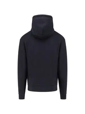 AMI Paris De Coeur Embroidered Cotton Hoodie