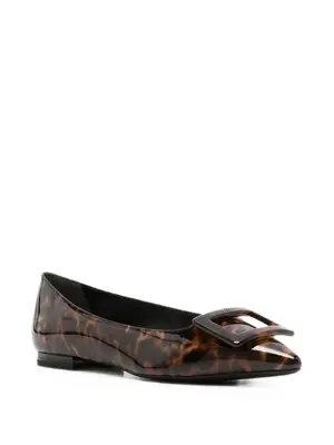 ROGER VIVIER Gommettine Patent Leather Ballet Flats