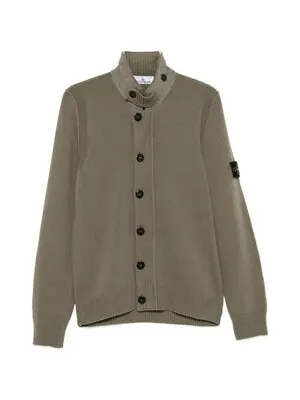 Stone Island Wool Cardigan - Green