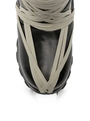 Rick Owens Megalace Leather Boots