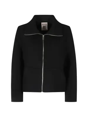 SEMICOUTURE Jeanie Wool Coat - Black