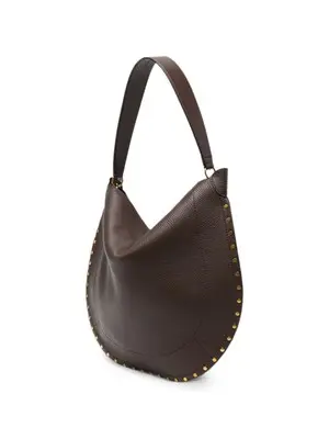 Isabel Marant Étoile Oskan Leather Hobo Bag - Brown