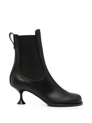 SERGIO ROSSI Leather Boots - Black