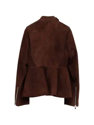 Alaïa Peplum Leather Jacket