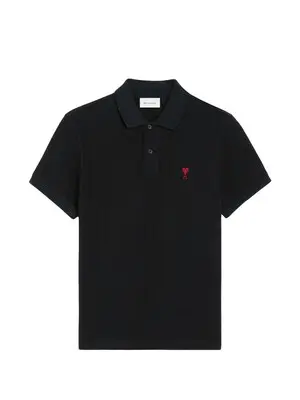 AMI Paris De Coeur Cotton Polo Shirt