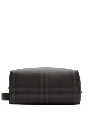 Burberry Check Washbag - Grey