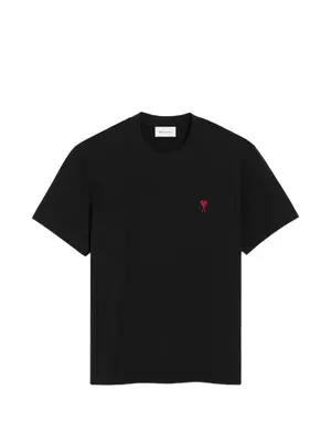 AMI Paris De Coeur Cotton T-shirt - Black