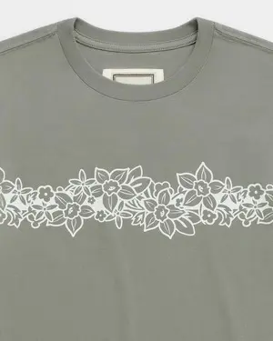 ROXY X MADHAPPY Shrunken Graphic Tee