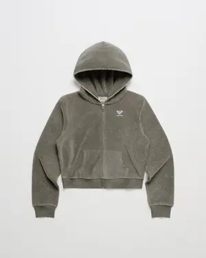 ROXY X MADHAPPY Terry Shruken Full Zip Jacket - Clay
