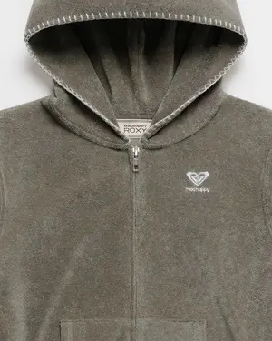 ROXY X MADHAPPY Terry Shruken Full Zip Jacket