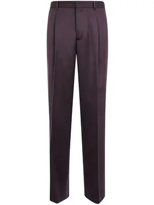 LARDINI Virgin Wool Pleated Trousers