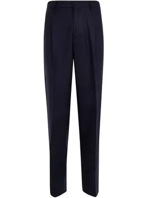 LARDINI Regular Fit Wool Blend Trousers