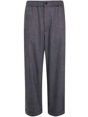 Giorgio Armani Wool Cashmere Blend Tailored Trousers