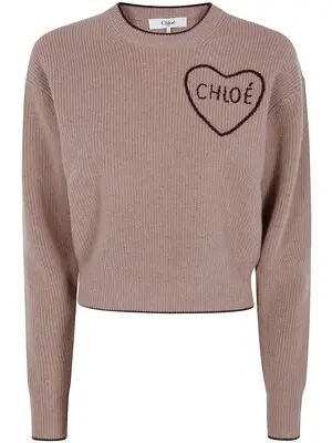 Chloé Sweater Round Neck - Brown