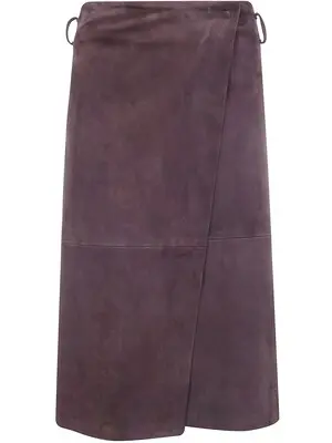 SEMICOUTURE Skirt Double Layers "rosanne - Brown
