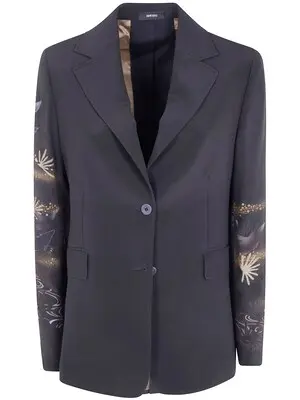 IBRIGU Jacket Single Breasted "traditional Kimono - Black