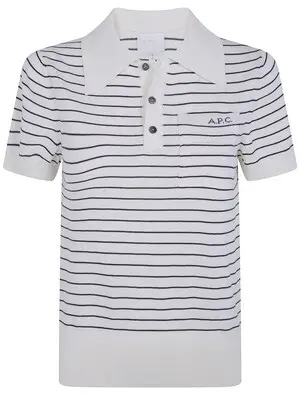 A.p.c. Polo Shirt 100% Cotton "aline - Beige