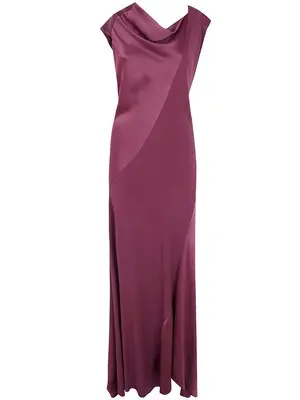 Alberta Ferretti Dress Long "enver Satin - Red