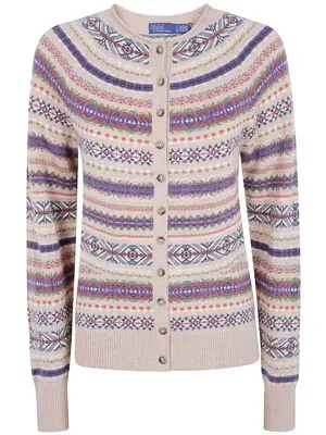 Polo Ralph Lauren Fair Isle Knit Wool Cardigan