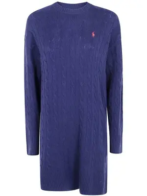 Polo Ralph Lauren Sweater Dress Wool "shift - Blue
