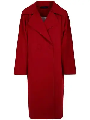 MARIA CALDERARA Coat Double Breasted "w906n.3 3 Ruby "