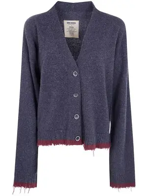 UMA WANG Sweater Cashmere "over Cardigan - Gray