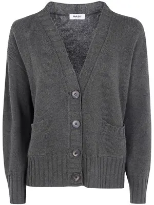 BASE Sweater V Neck "b8507.602 189 Moss - Green