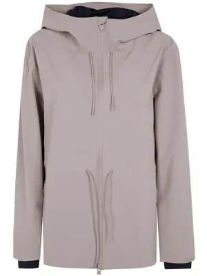 Rains Jacket Hooded "suva" Hardshell String - Beige