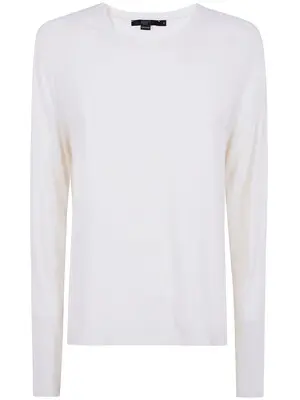 Seventy Sweater Round Neck "jersey Crepe - White