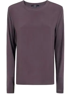 Seventy Sweater Round Neck "jersey Crepe - Brown
