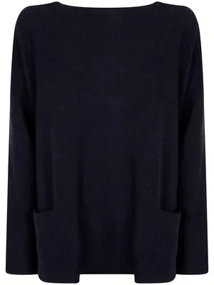 DANIELA GREGIS Sweater Pocket "5 Pockets Boatneck - Gray