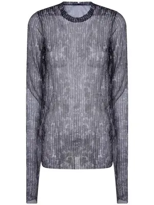 MARIA CALDERARA T-shirt Graphic Pattern Small - Black