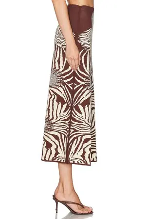 Alexis Jazlyn Skirt In Brown