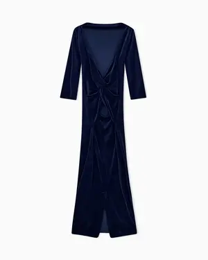 Giorgio Armani Shiny Chenille Midi Dress
