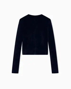 Giorgio Armani Chenille Zip-up Blazer Jacket