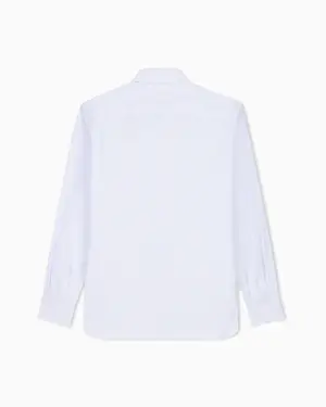 Giorgio Armani Regular Fit Shirt In Yarn-dyed Striped Cotton