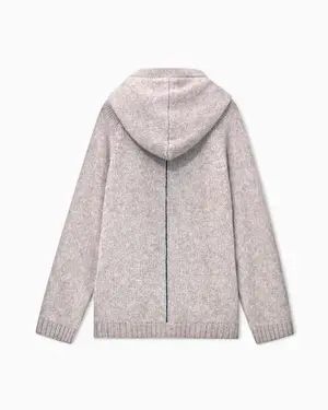 Giorgio Armani Oversized Alpaca And Wool Knit Hoodie